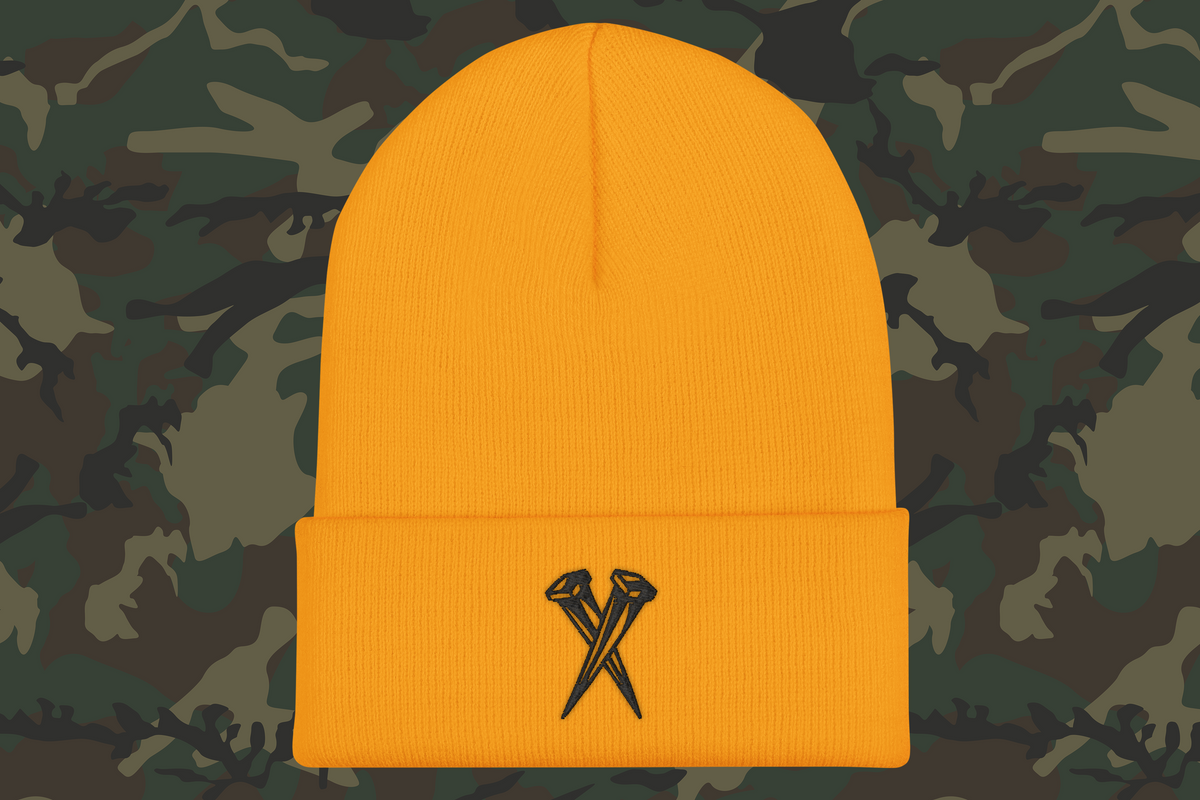 Nails Beanie in Gold – STRAIGHTEDGEWORLDWIDE