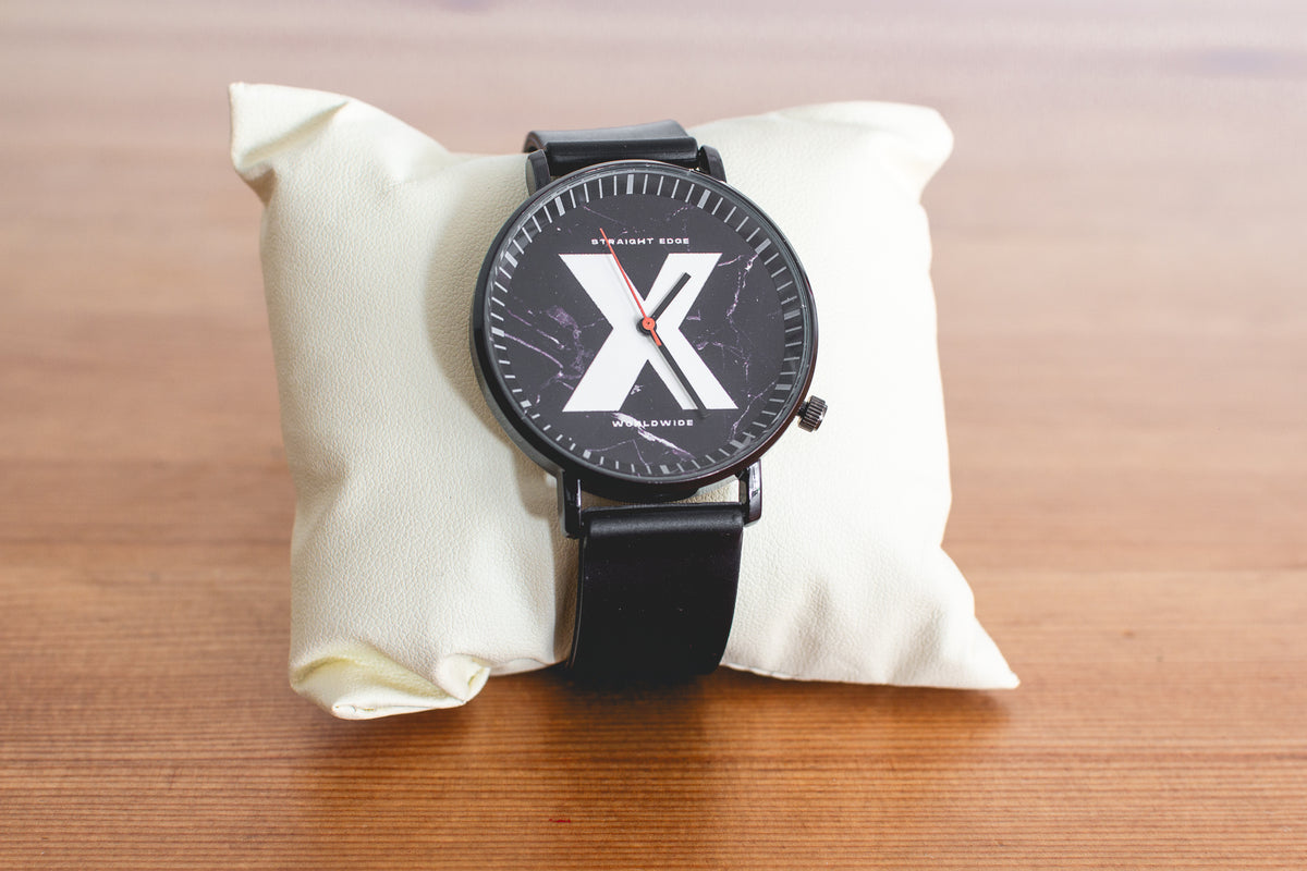 Straight Edge X Watch in Black Marble – STRAIGHTEDGEWORLDWIDE