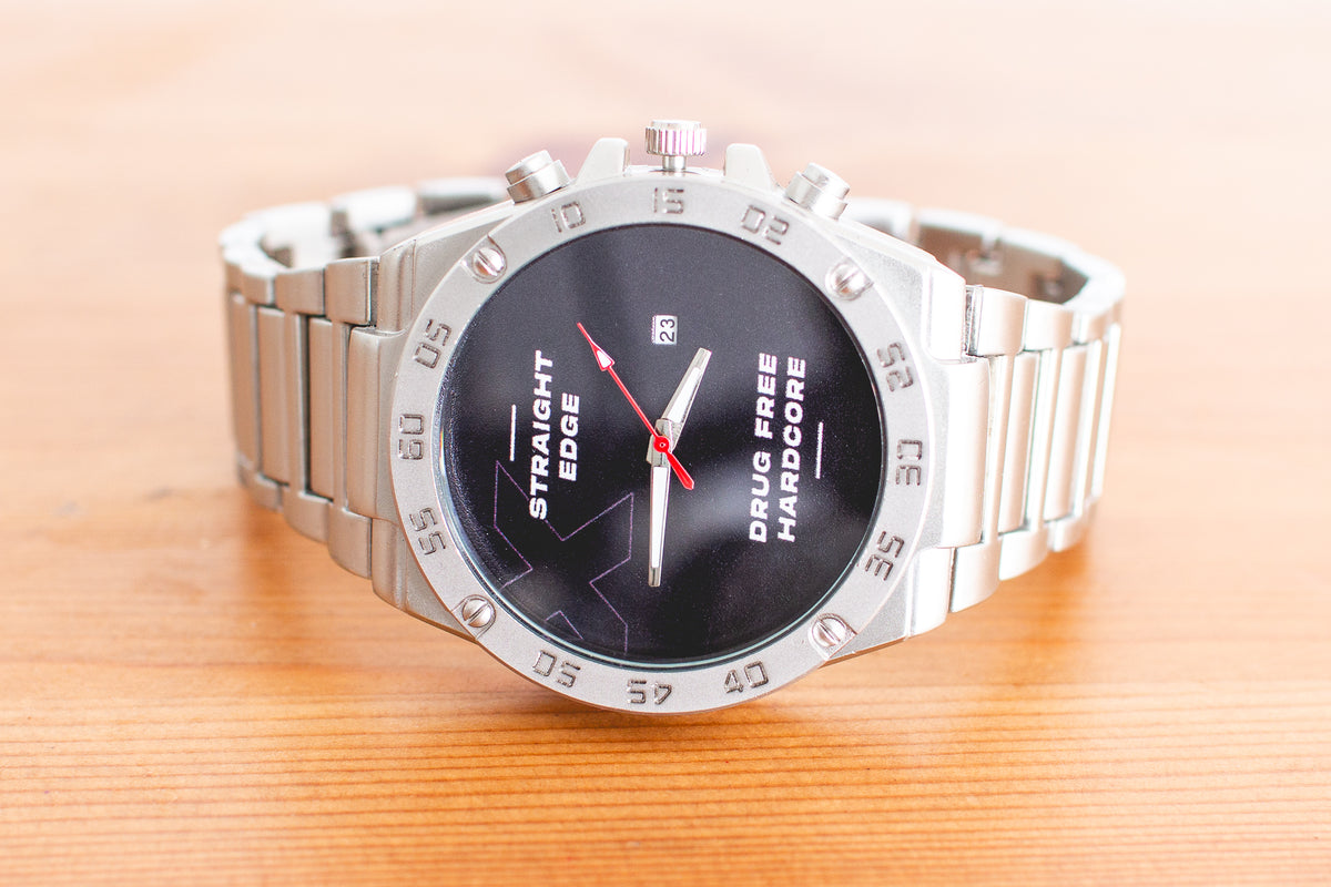 Stainless Steel Straight Edge Watch – STRAIGHTEDGEWORLDWIDE