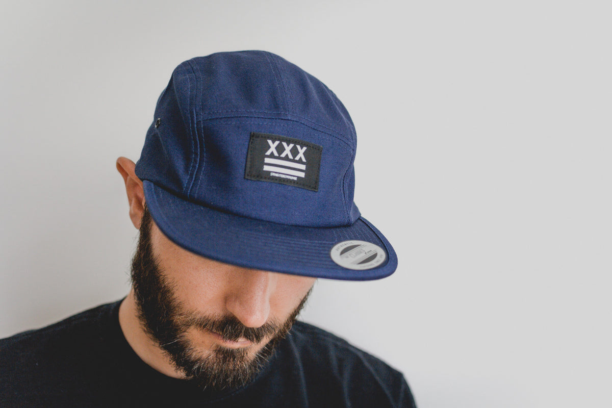 Straight Edge Flag 5-Panel Hat in Navy – STRAIGHTEDGEWORLDWIDE