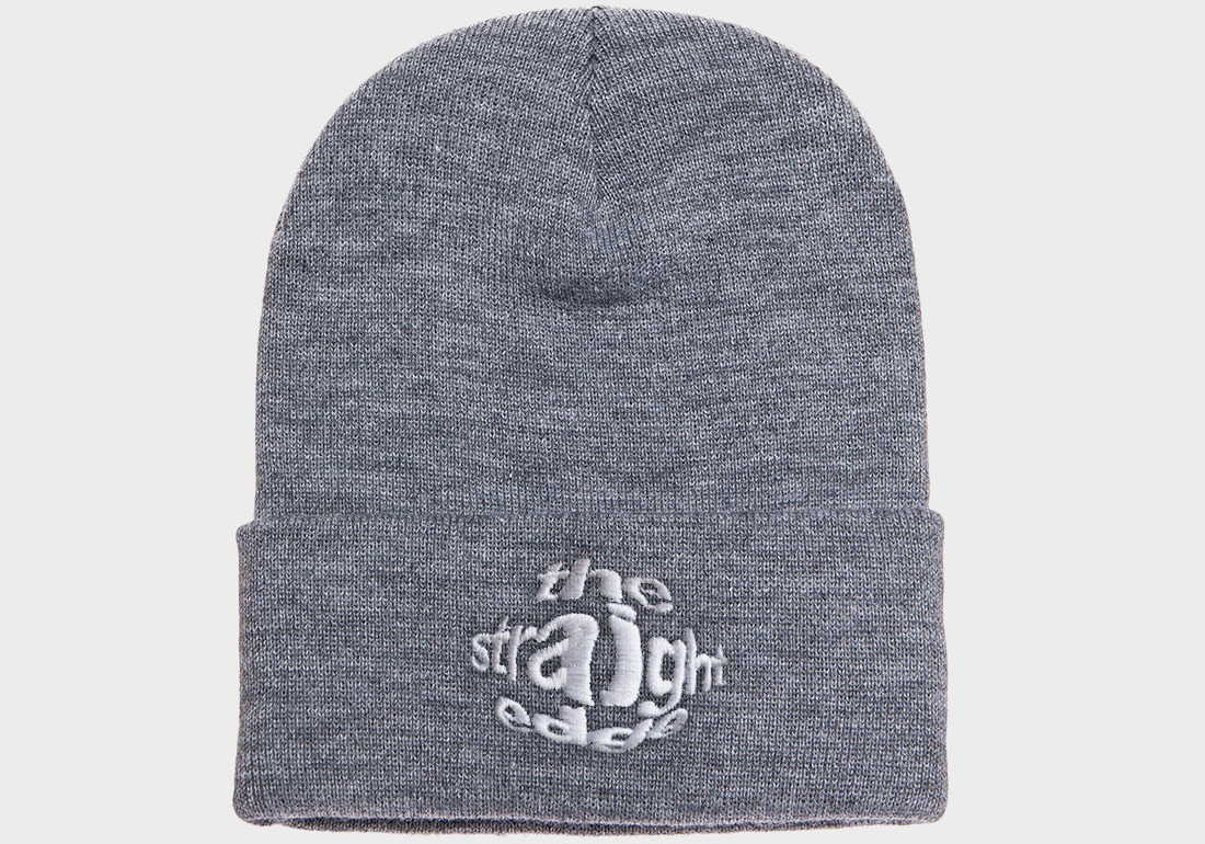 The Straight Edge Beanie in Heather Gray – STRAIGHTEDGEWORLDWIDE