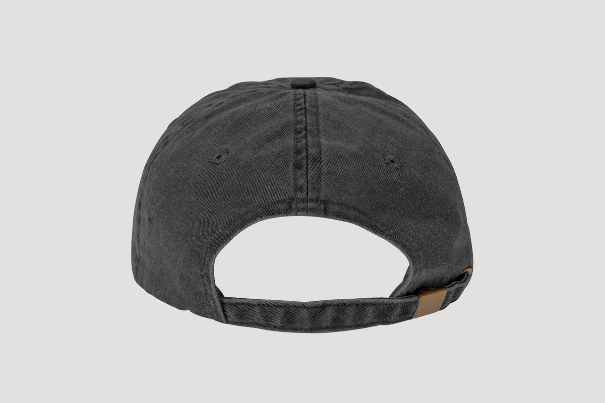 The Straight Edge Dad Hat in Dyed Black – STRAIGHTEDGEWORLDWIDE